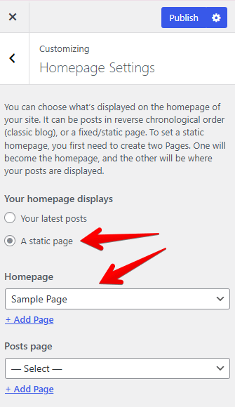 How to Create a Static Home Page in Wordpress