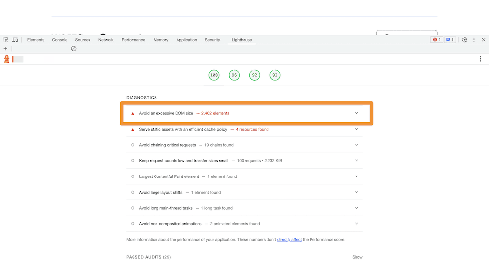 How to Solve: "Avoid an Excessive DOM Size" in WordPress