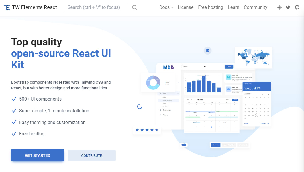 25+ Best React UI Component Libraries / Frameworks for 2024