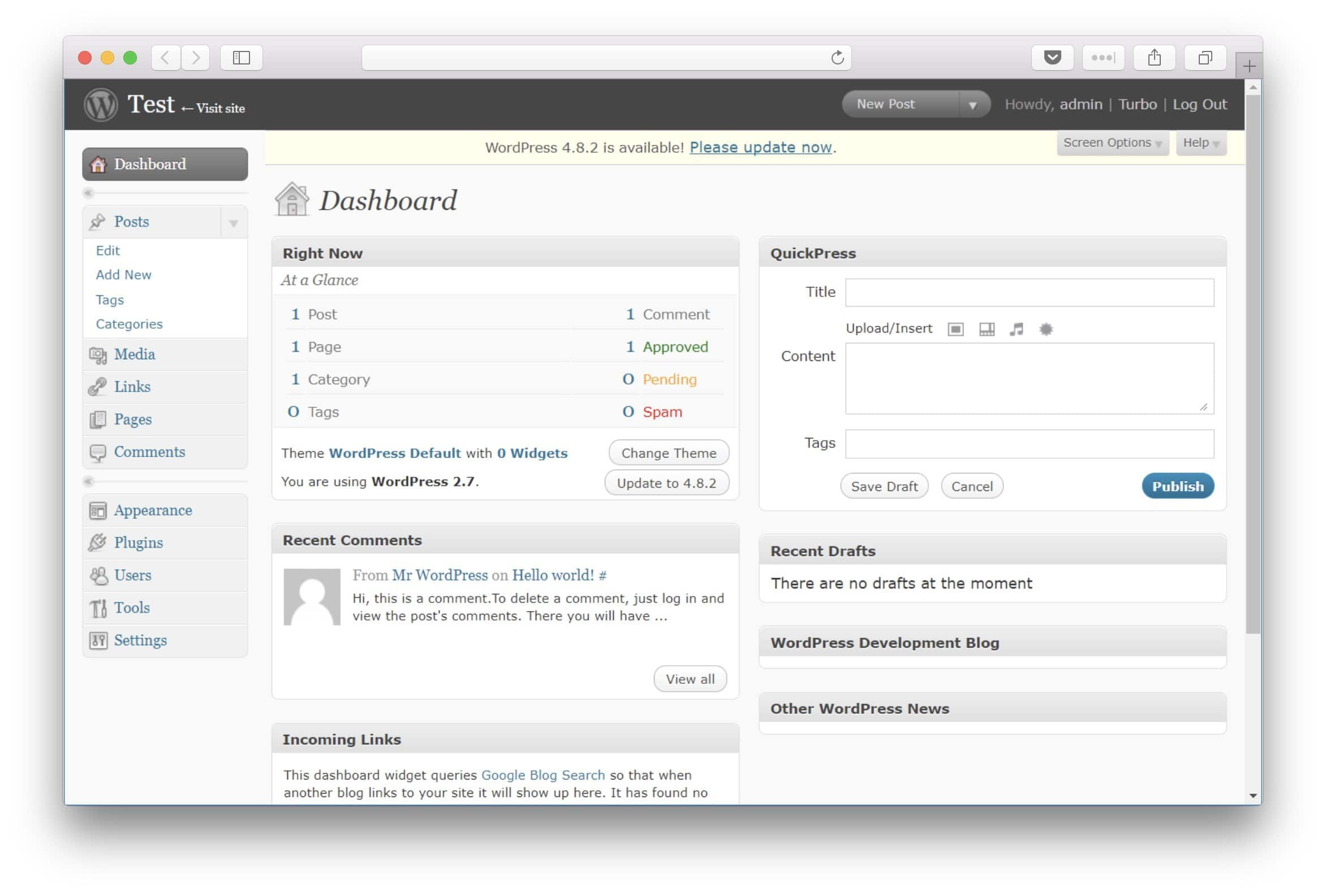 The Evolution of WordPress UI (2003 to 2018)