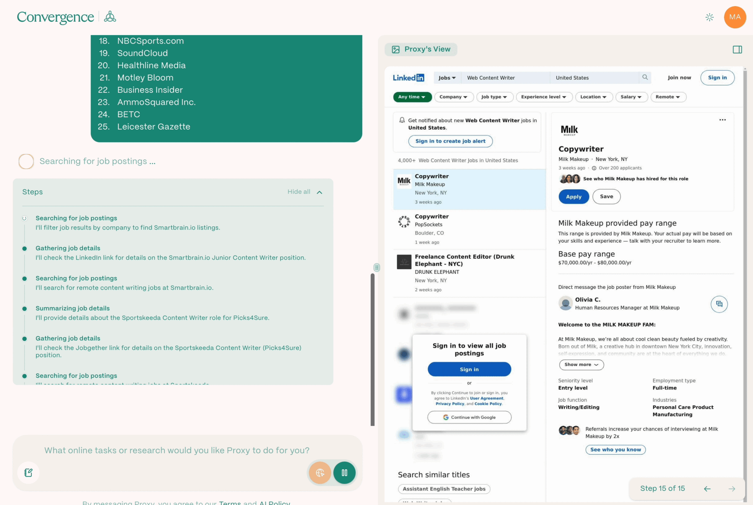 I Tried My First AI Agent - Convergence AI - and Let's Just Say...