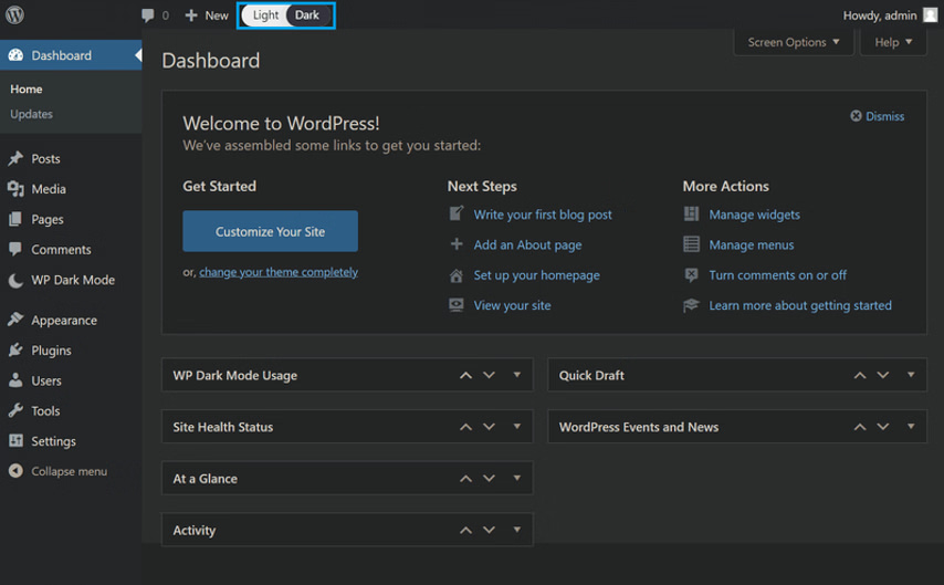 WordPress Dark Mode: How to Enable It (Frontend and Backend)