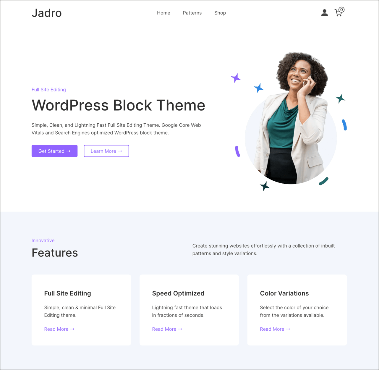 Jadro - Full Site Editing Theme