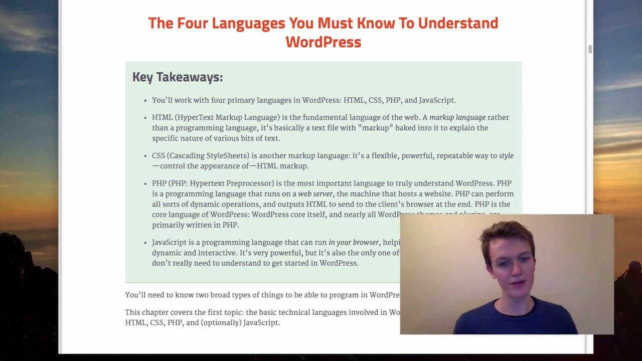 The Four Languages You Must Know to Understand WordPress