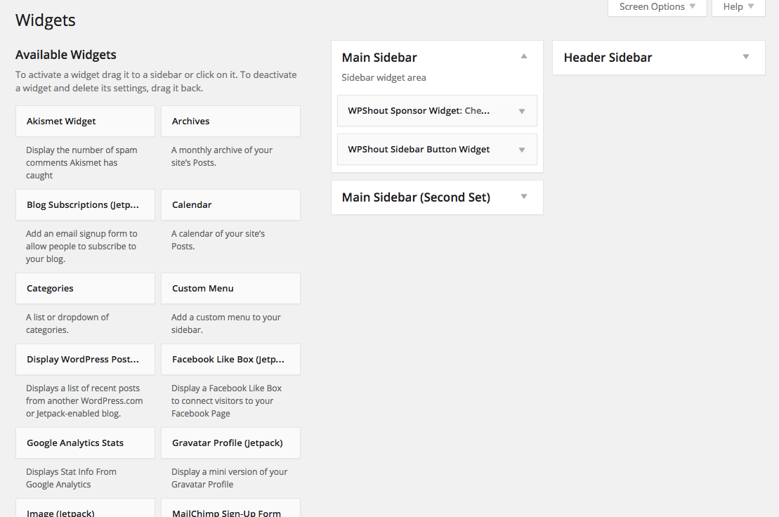 Making Widget Areas in WordPress Themes | WPShout